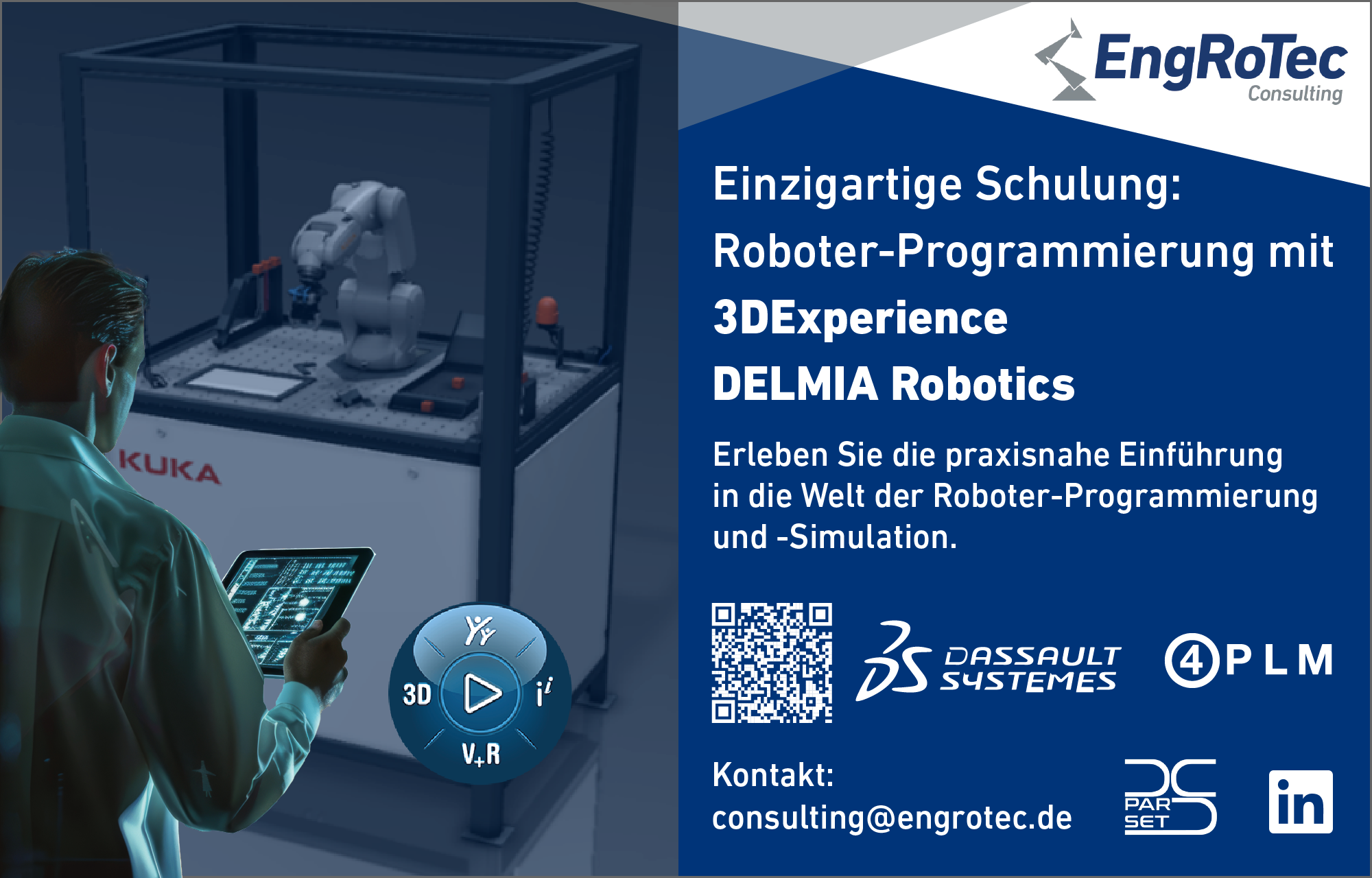 Einzigartige Schulung: Roboter-Programmierung mit 3DExperience DELMIA Robotics | EngRoTec GmbH ...